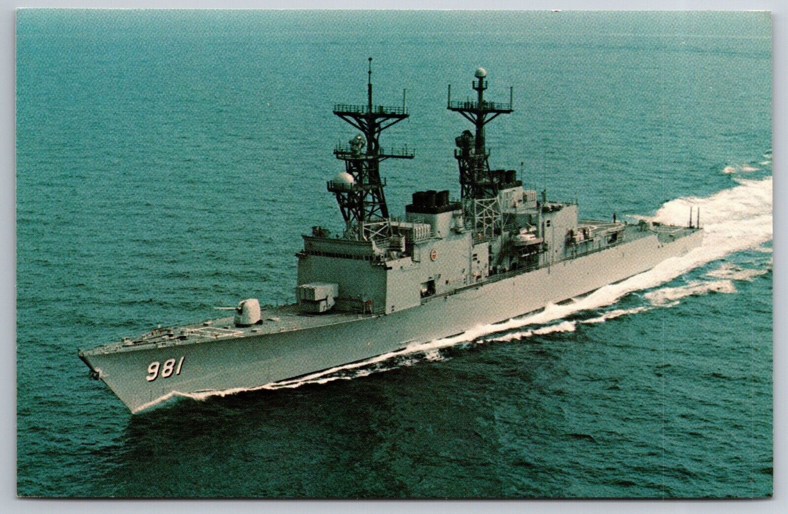 U.S.S. John Hancock DD 981 Navy Spruance Class Destroyer Photo Postcard ...