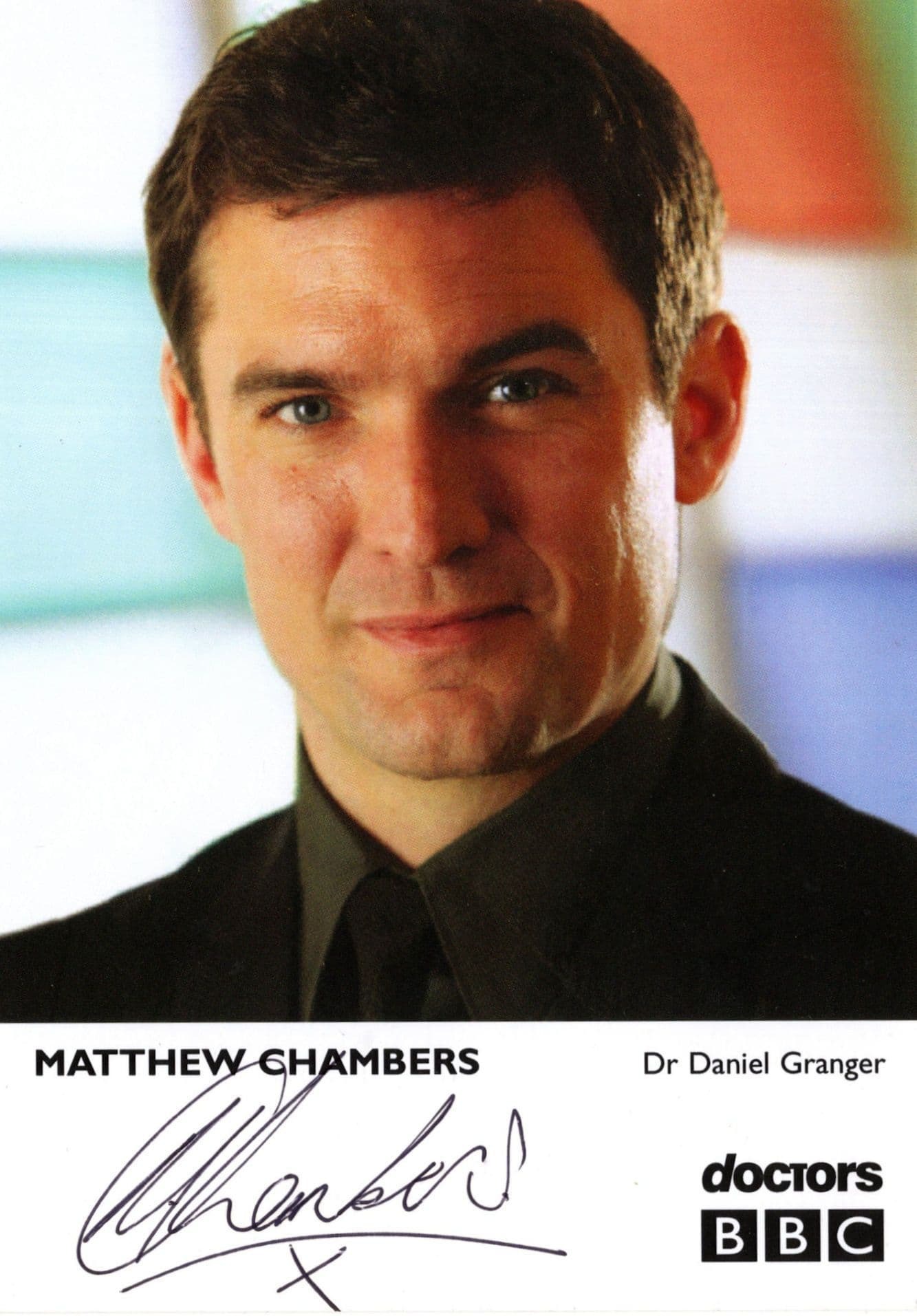 Matthew Chambers as Dr Daniel Granger BBC Doctors 2x Hand Signed Photo ...