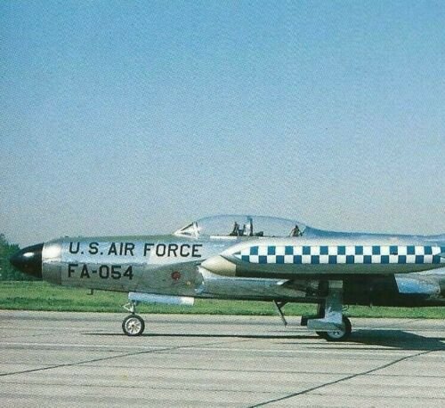 Vintage Postcard Aviation Us Air Force Lockheed F 94c Starfire Fa