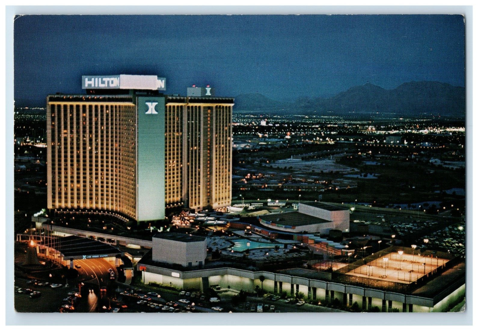 Vintage Las Vegas Hilton Postcard #AE | United States - Nevada - Las ...
