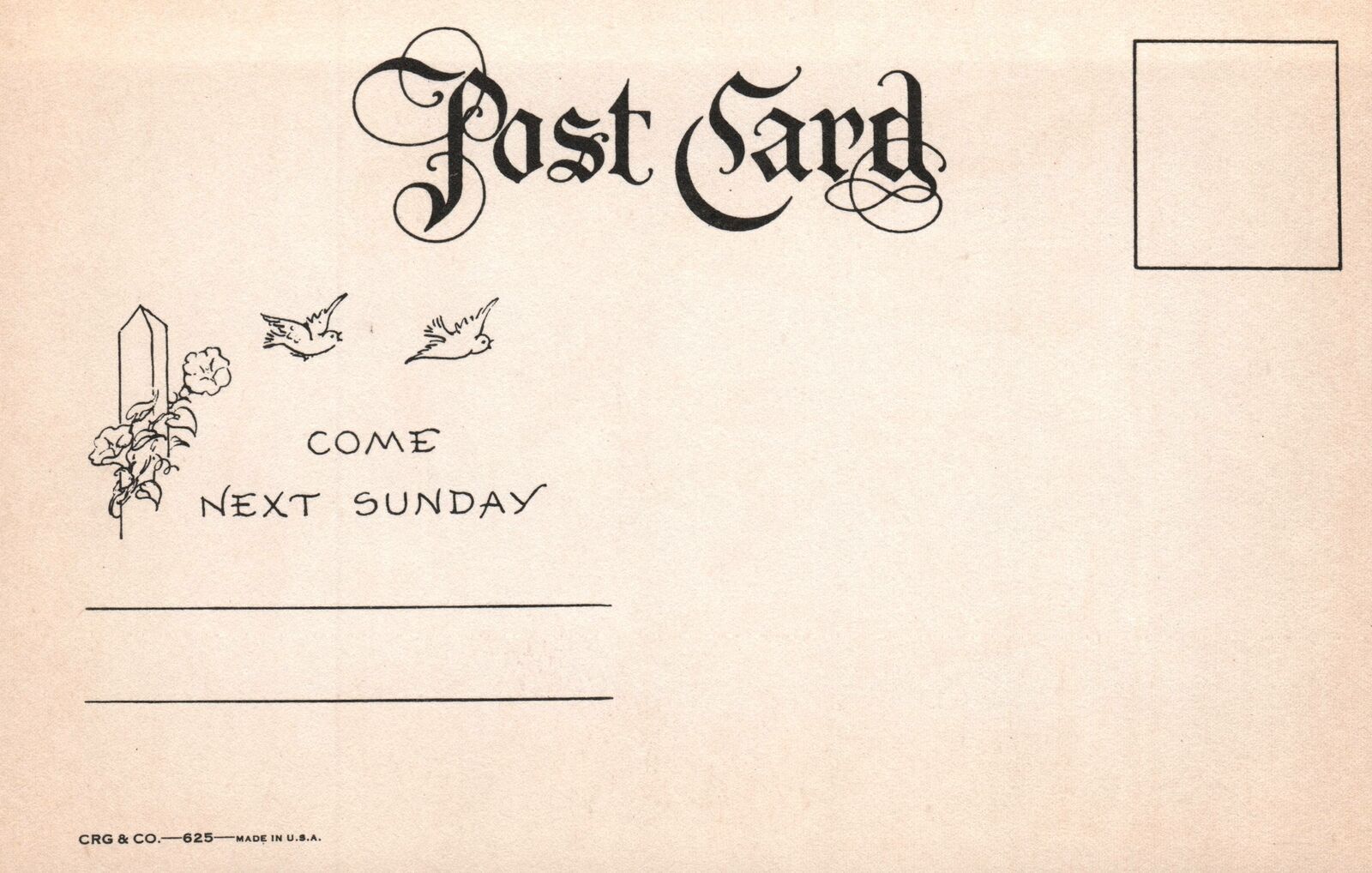 Vintage Postcard "It'S YOU WE Miss" Sunday School Reminder 1950s/1960s ...