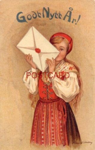 Norwegian - GODT NYTT AR ! Hildur Soderberg illustration of Young Girl ...