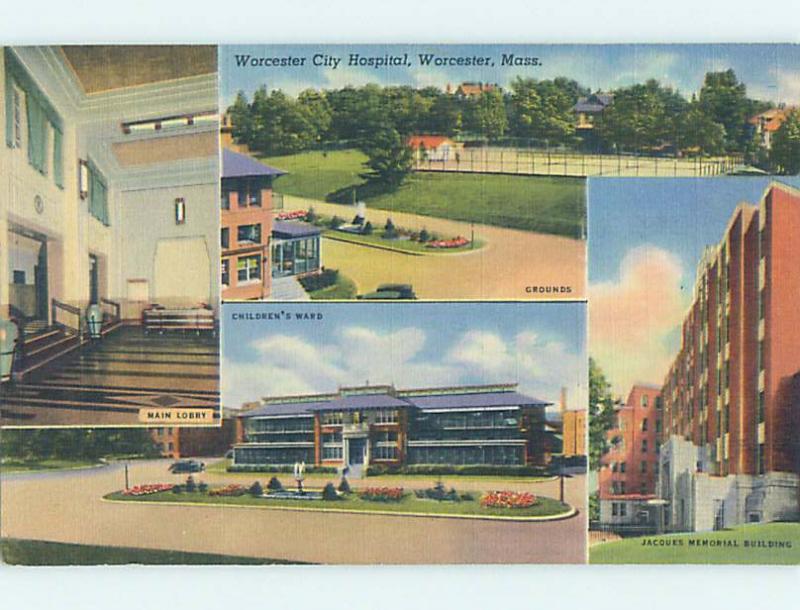 Four Views On Card - Worcester City Hospital Worcester Massachusetts MA ...