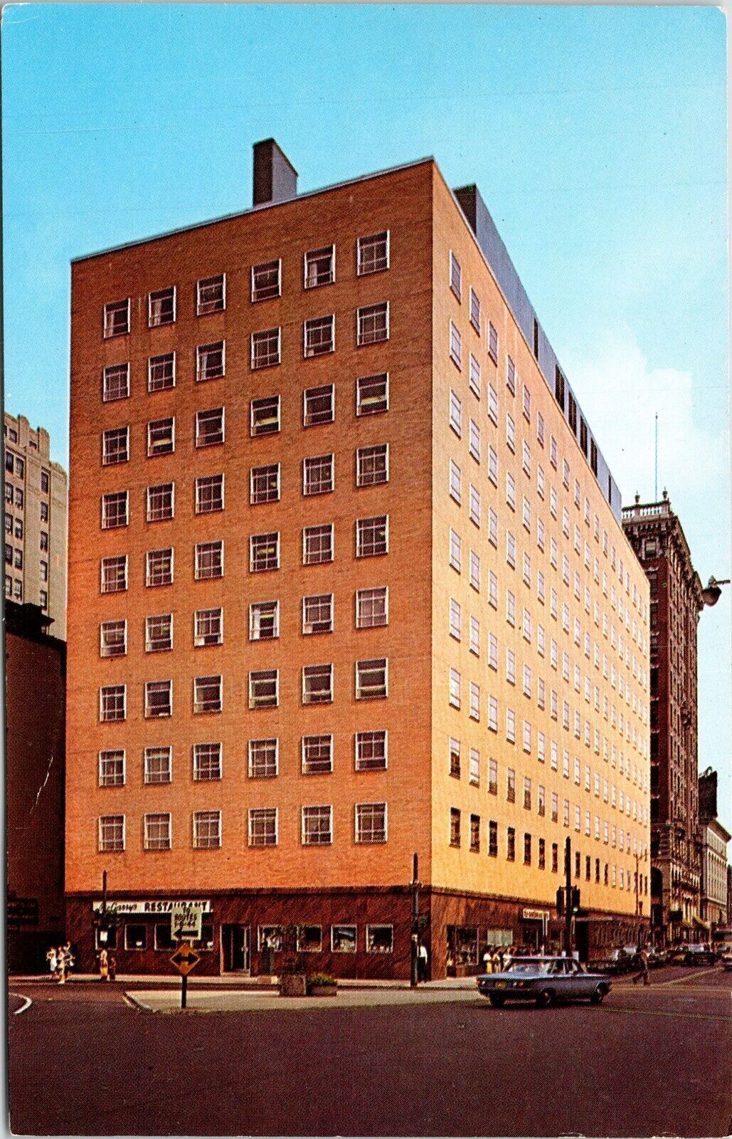 Ten Story Modern Howard Building Downtown Providence Skyline Chrome ...