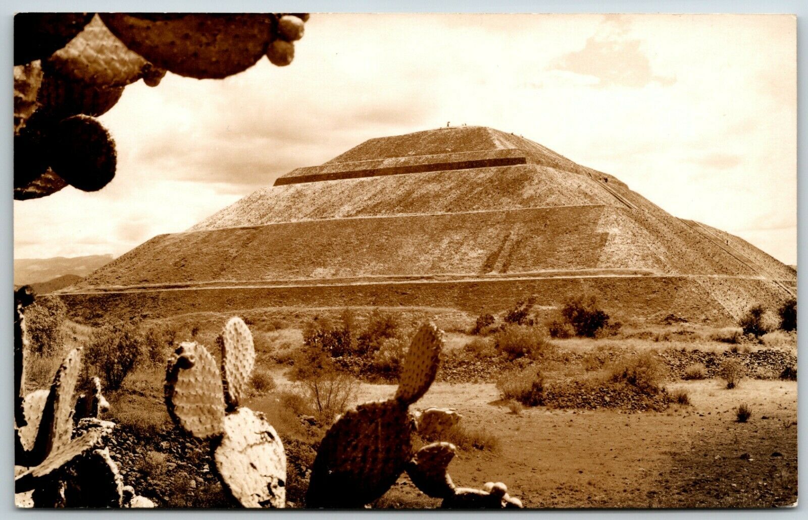 Aztec Pyramid of the Sun, Teotihuacan, Mexico RPPC - Postcard | Latin ...