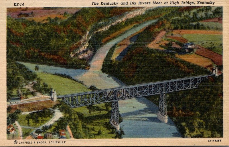 Kentucky High Bridge The Kentucky and Dix Rivers Meet At High Bridge ...