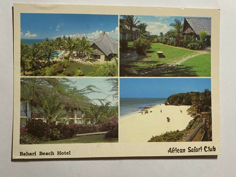 Used Kenya Multi View Postcard - Bahari Beach Hotel African Safari Club ...