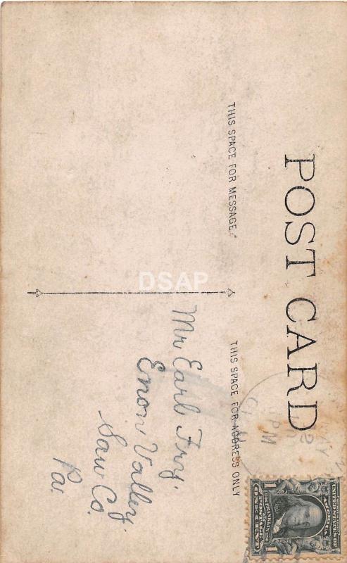 C80/ Ridgeway Ohio Postcard Real Photo RPPC M. P. Church Building ...