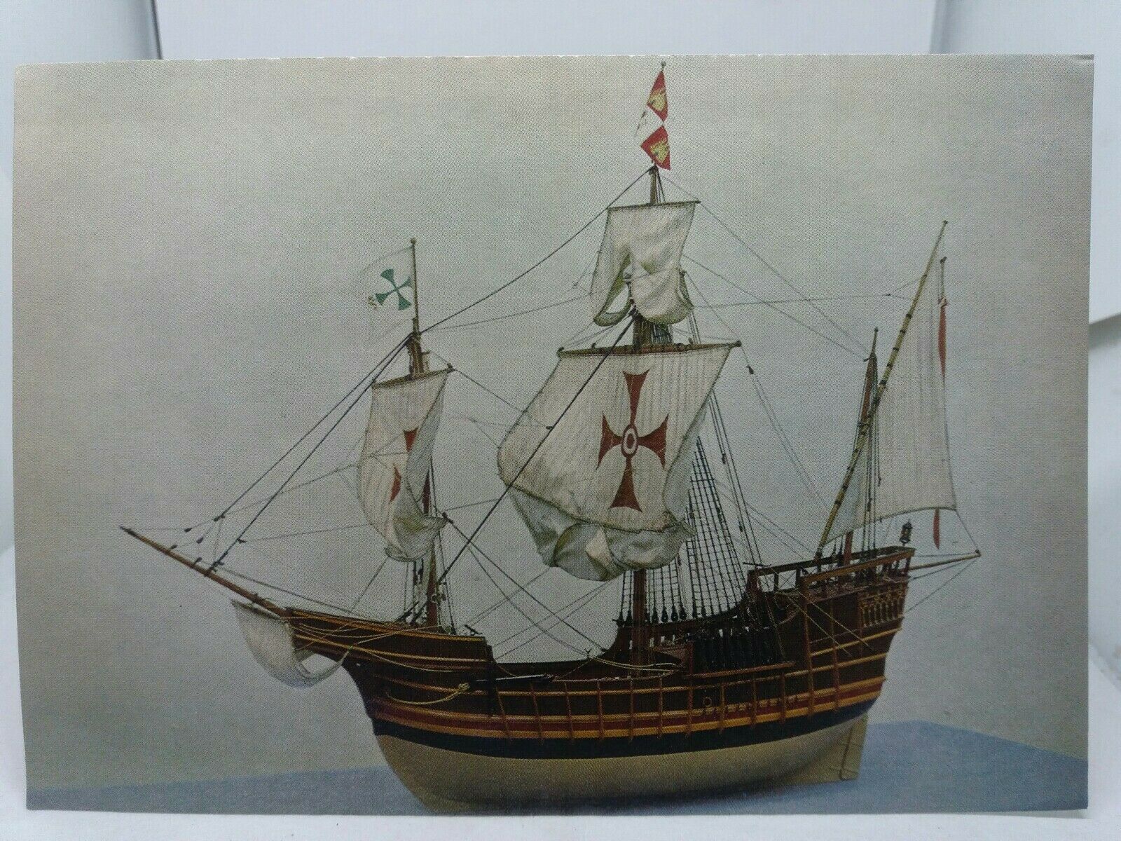 Vintage Postcard Model of Christopher Columbus Flag Ship Santa Maria ...