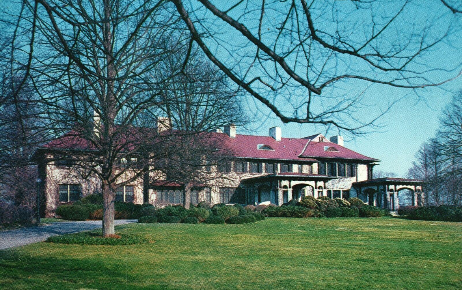 Vintage Postcard 1958 Minden Conference Center Landscape Long Island ...
