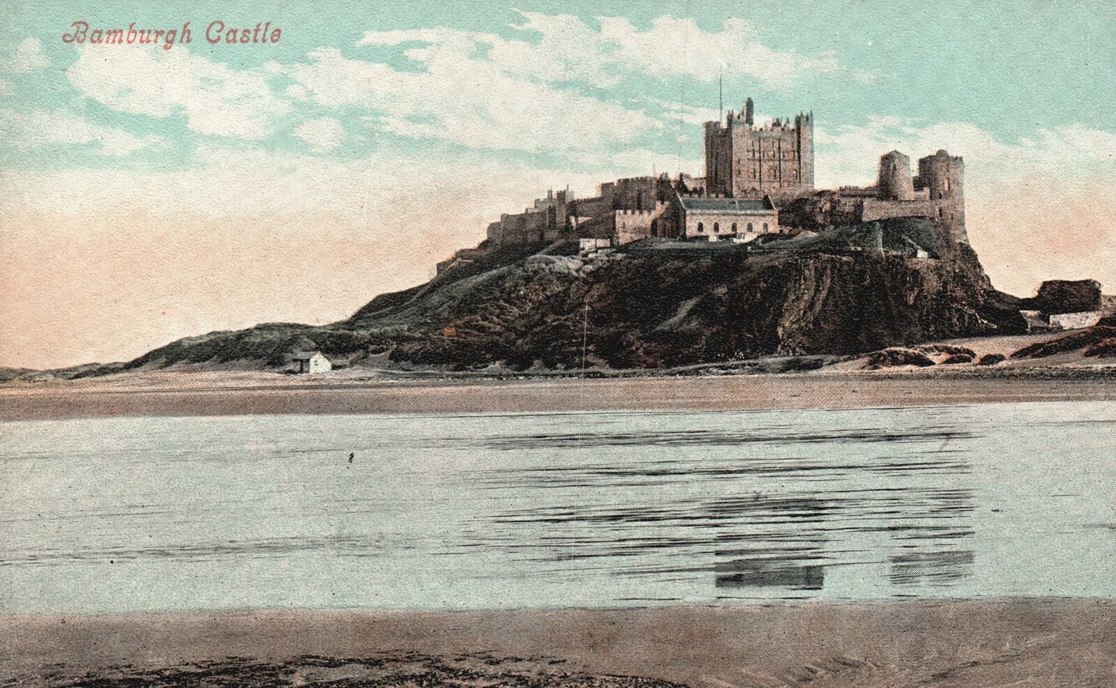 Vintage Postcard Castle Northumbria's Epicentre Attraction Bamburgh ...