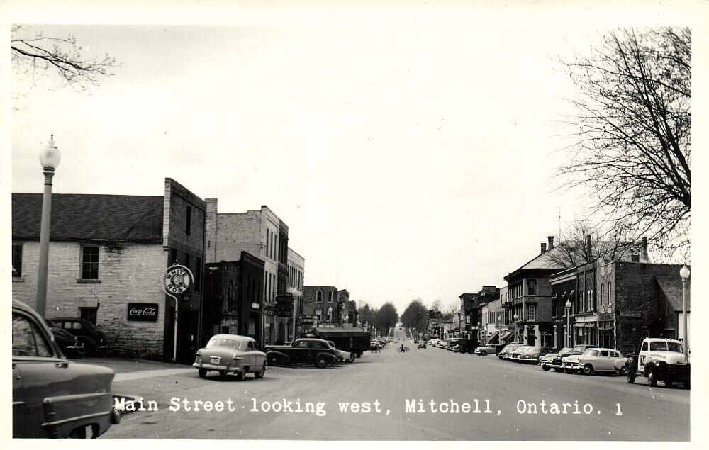 canada, MITCHELL, Ontario, Main Street, White Rose, Coca Cola, Car ...