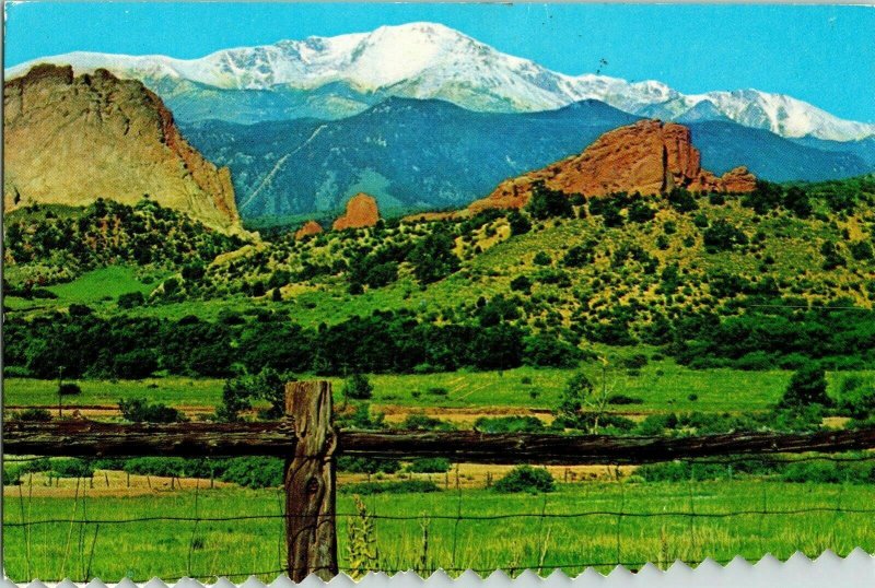 Pikes Peak Valley Mountains International Snowy Mesa Colorado Springs ...