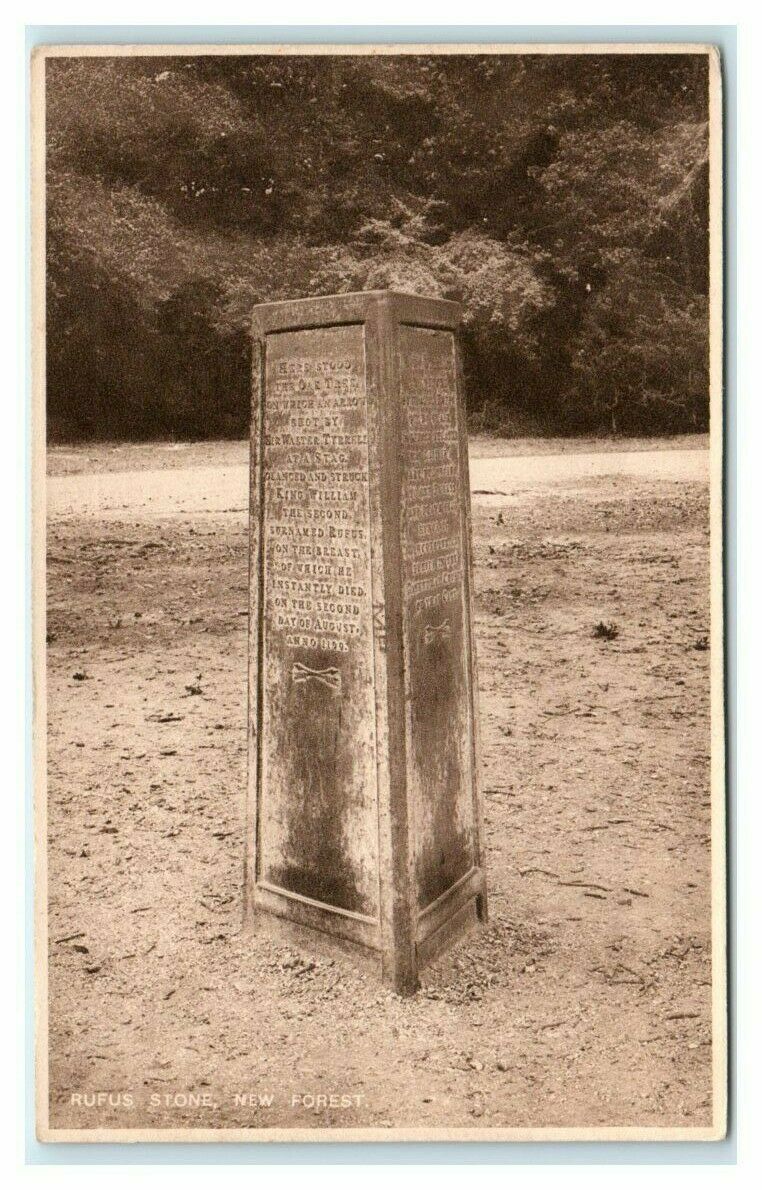 Rufus Stone New Forest Monument William Rufus Minstead England UK ...