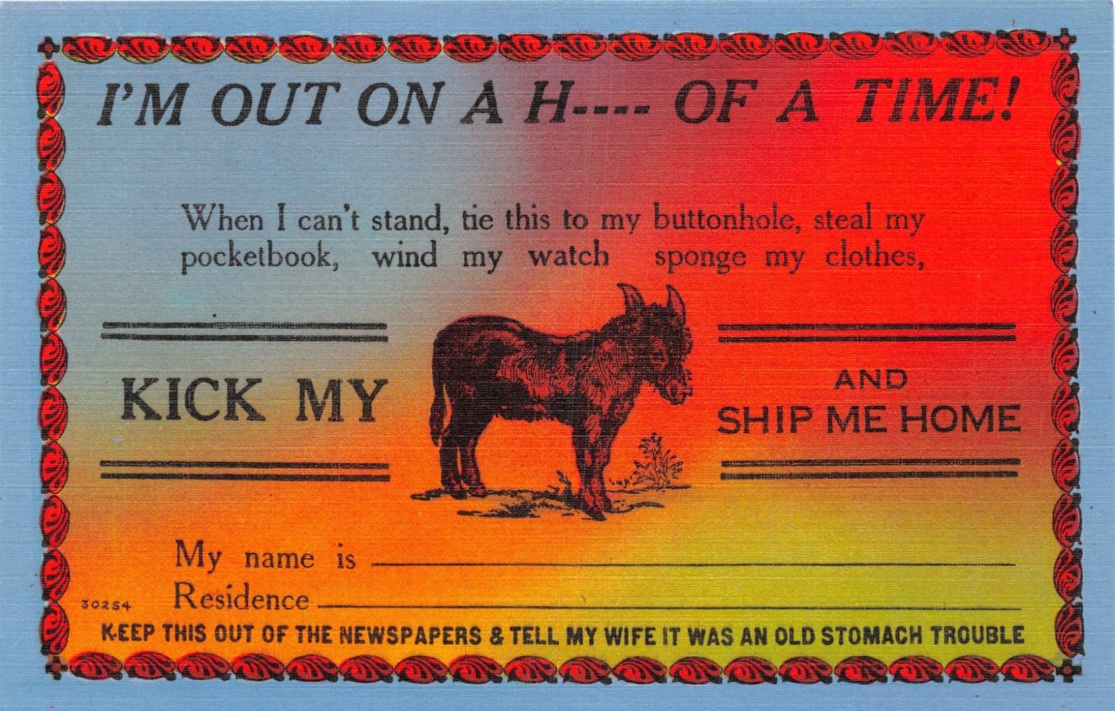 Kick MY ASS and Ship ME Home LOT of 2 Comic Postcards 1940s | Topics ...