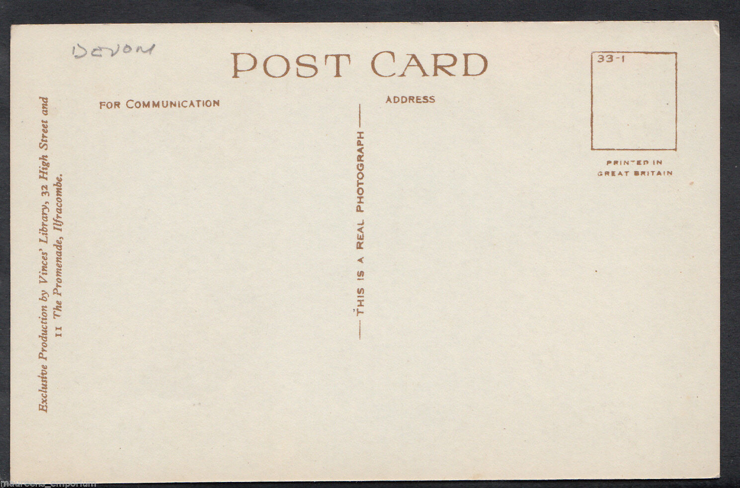 Devon Postcard - Ilfracombe From Capstone Corner A5895 | Europe ...