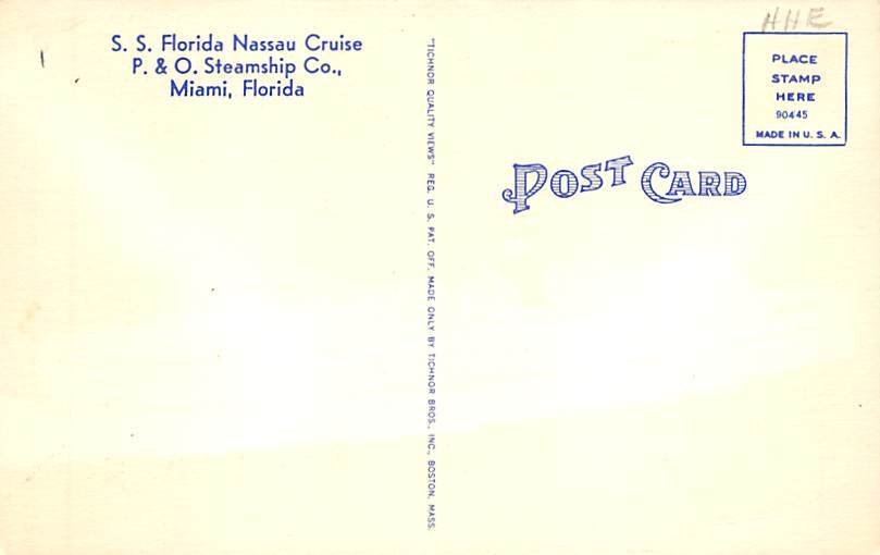 SS Florida P. & O. Steamship Co Ship | Topics - Transportation - Boats ...