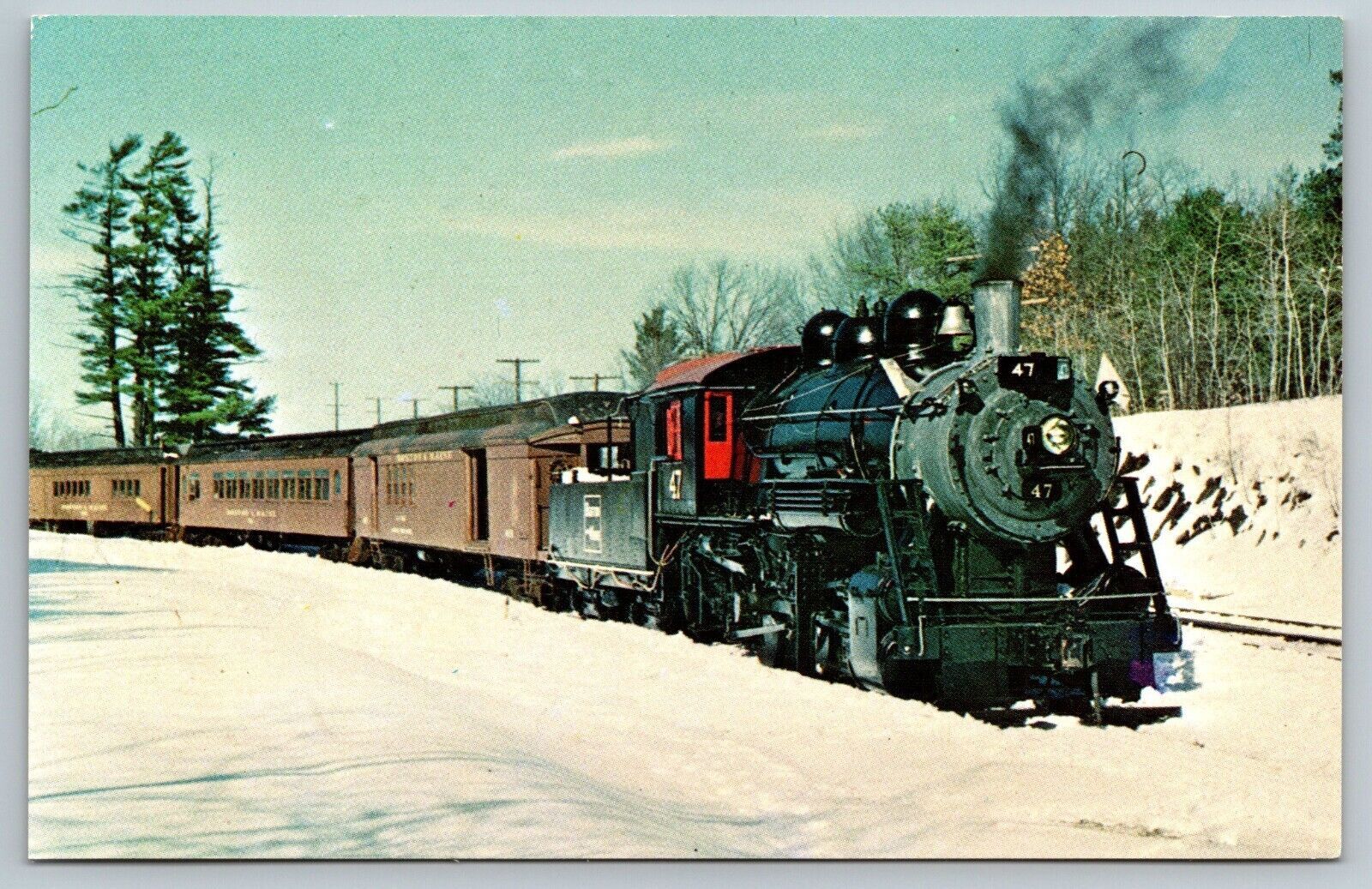Vintage Railroad Train Locomotive Postcard - Canadian National CN #47 ...