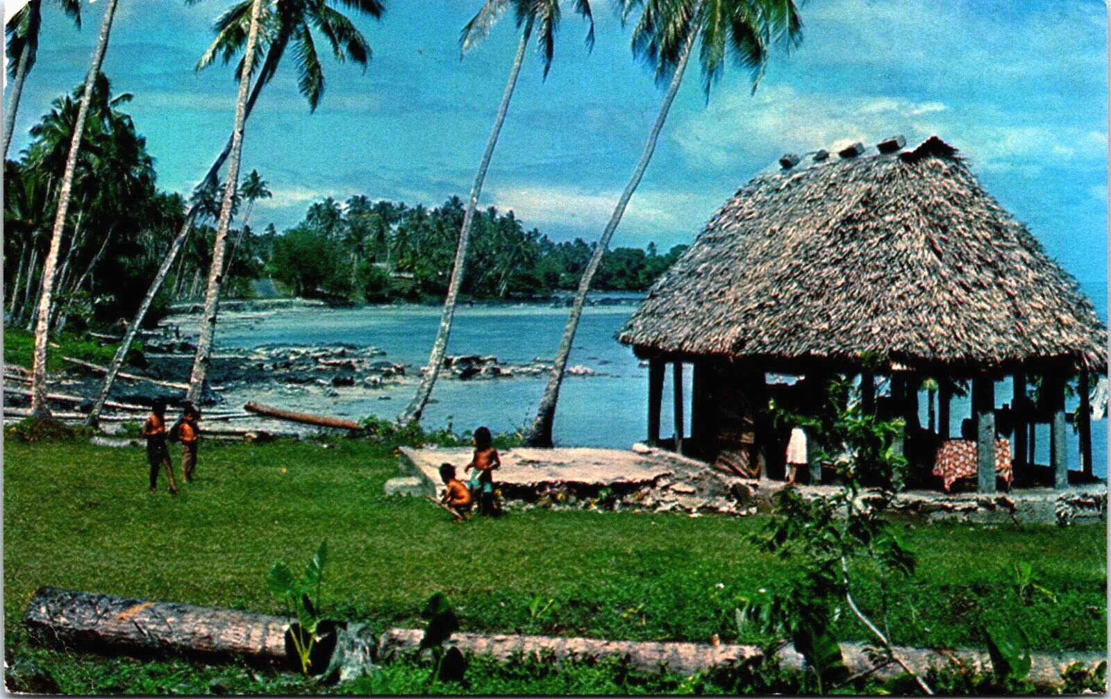 Samoa the Samoan Fale (house) Vintage Postcard C195 | Australia ...