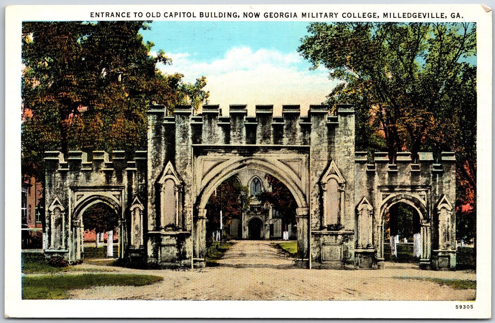 Entrance Old Capitol Building Georgia Military College Milledgeville GA ...