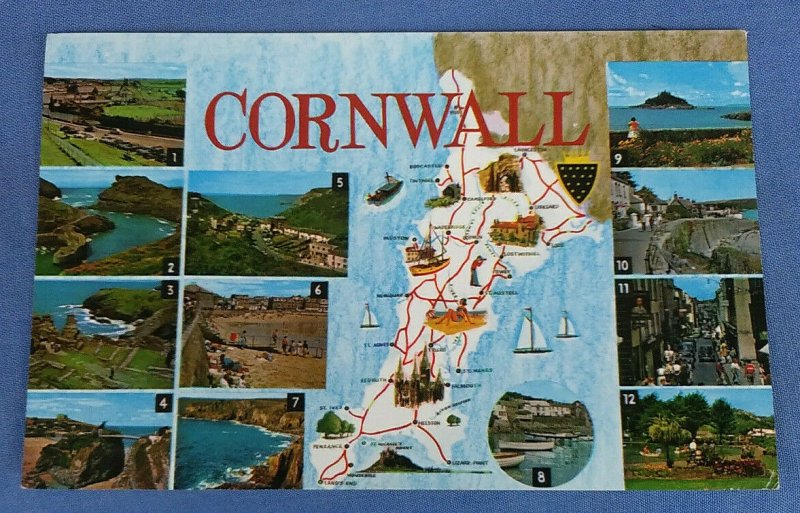 Vintage Multiview Postcard Cornwall Postmarked 1973 A1C | Europe ...
