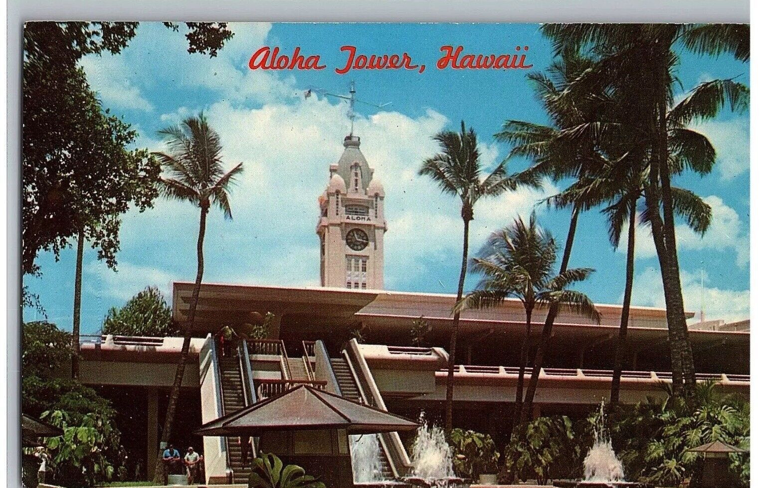 Aloha Tower Tallest Building Along Waterfront Honolulu Hawaii Postcard ...
