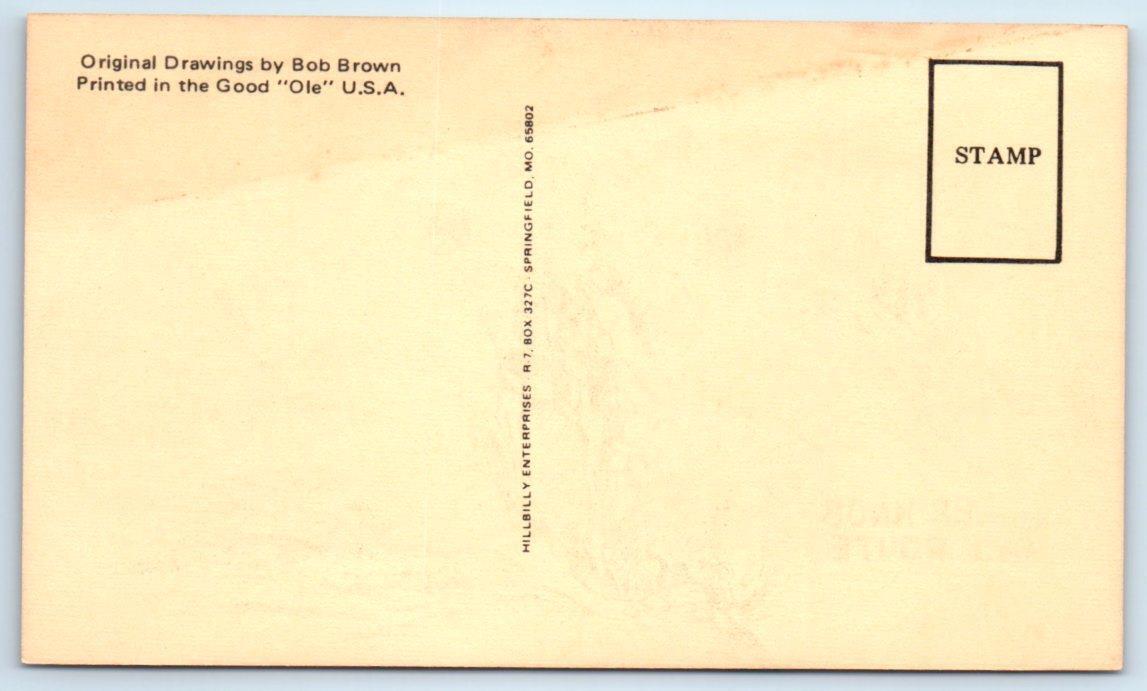 3 Postcards HILLBILLY COMICS Artist Bob Brown MOONSHINE STILL Gobler ...