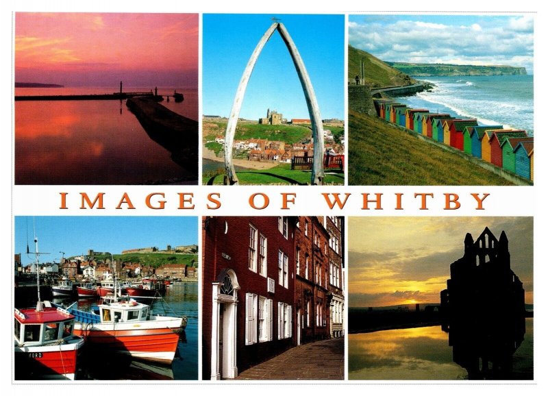 Whitby Yorkshire Whalebone Arch Beach Huts Harbour Grane Lane Chrome ...
