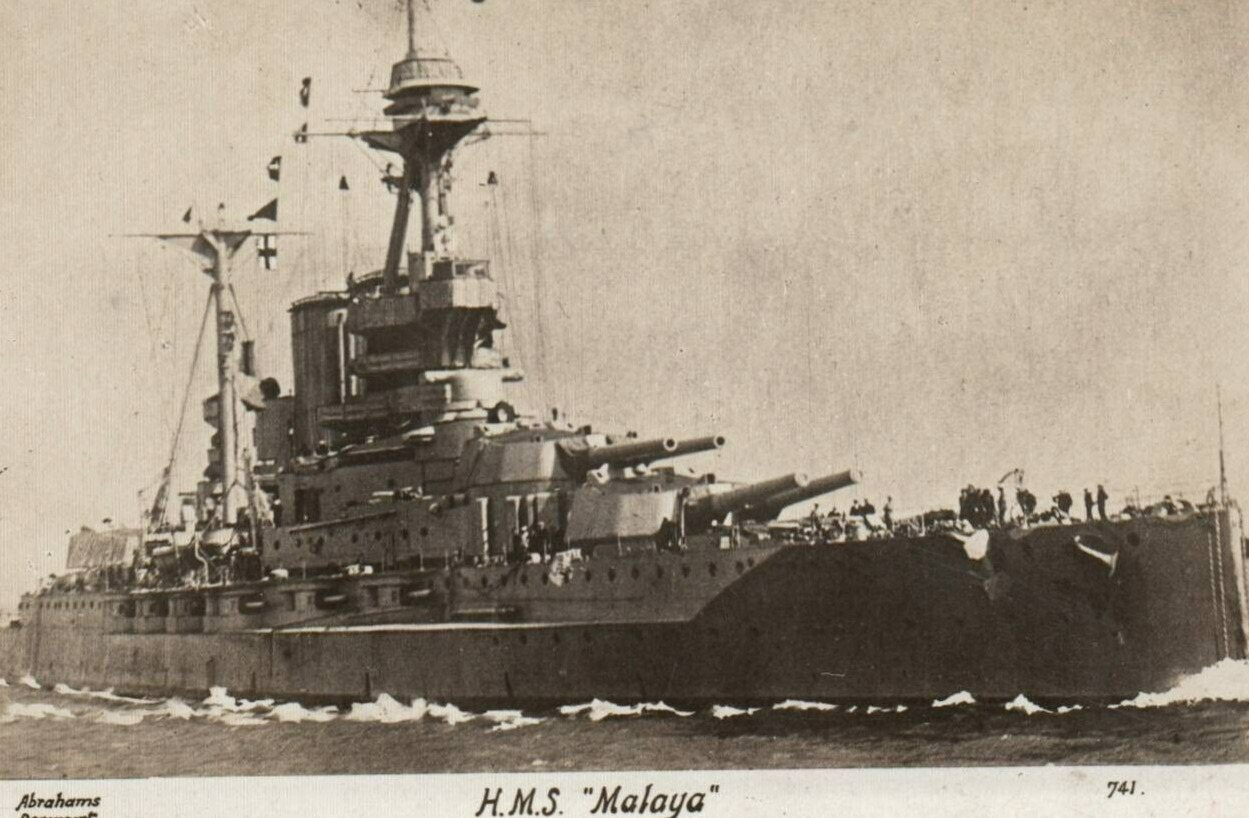 British Royal Navy HMS Malaya - RPPC Photo WWI c1910s | Other ...