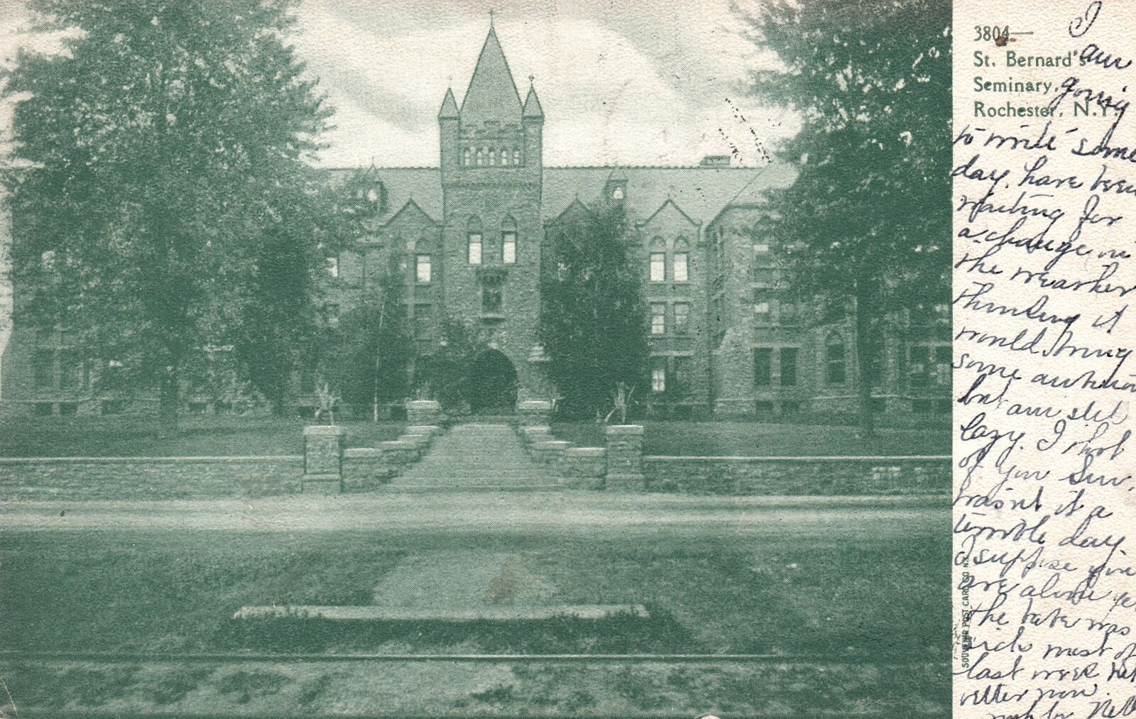 Vintage Postcard 1909 Saint Bernard's Seminary Building Rochester New ...