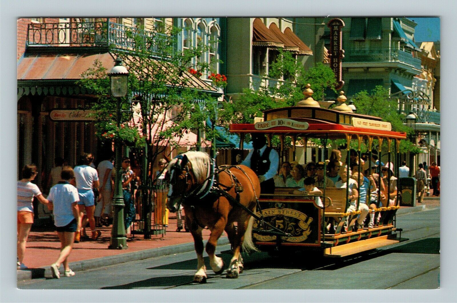 Orlando FL, Walt Disney World, Trolley Ride Down Main St Chrome Florida ...