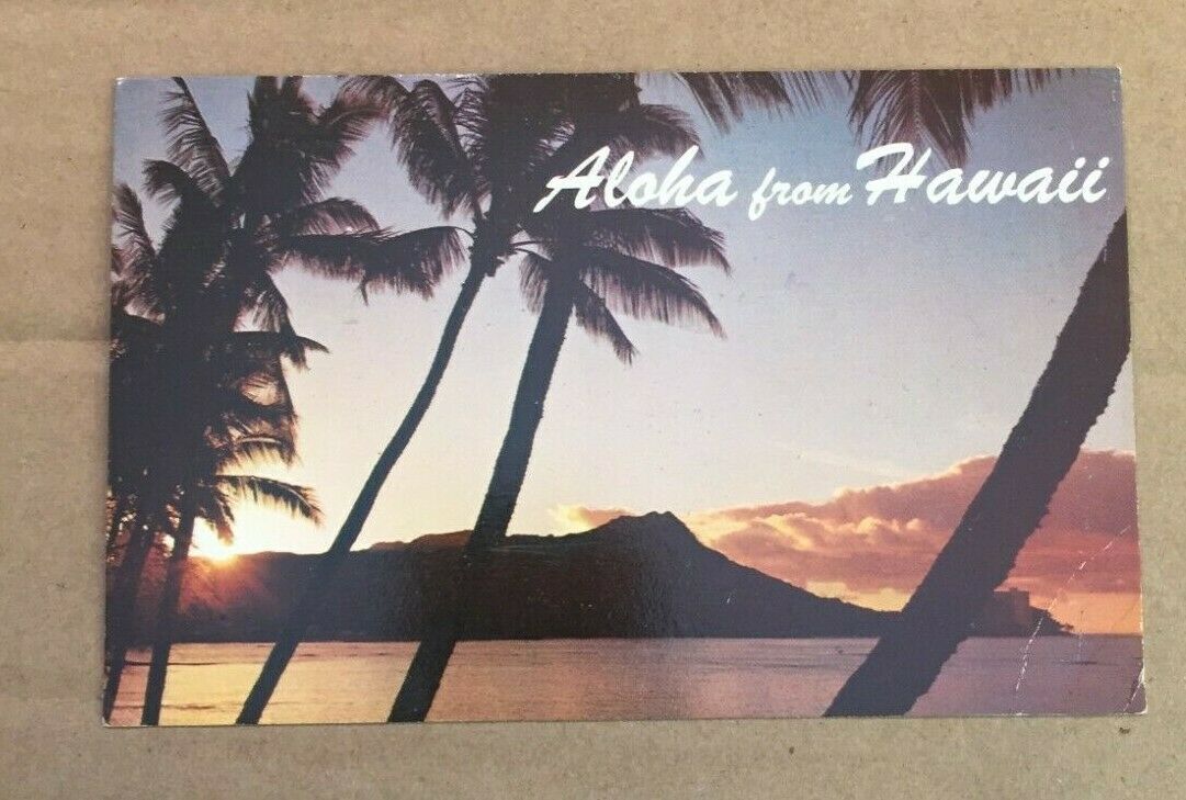 Vintage 1976 Used - Aloha From Hawaii - SUN Rising Over Diamond Head ...