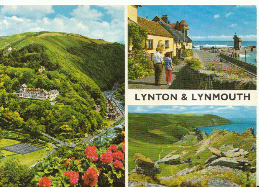 Devon Postcard - Views of Lynton and Lynmouth - Ref TZ733 | Europe ...