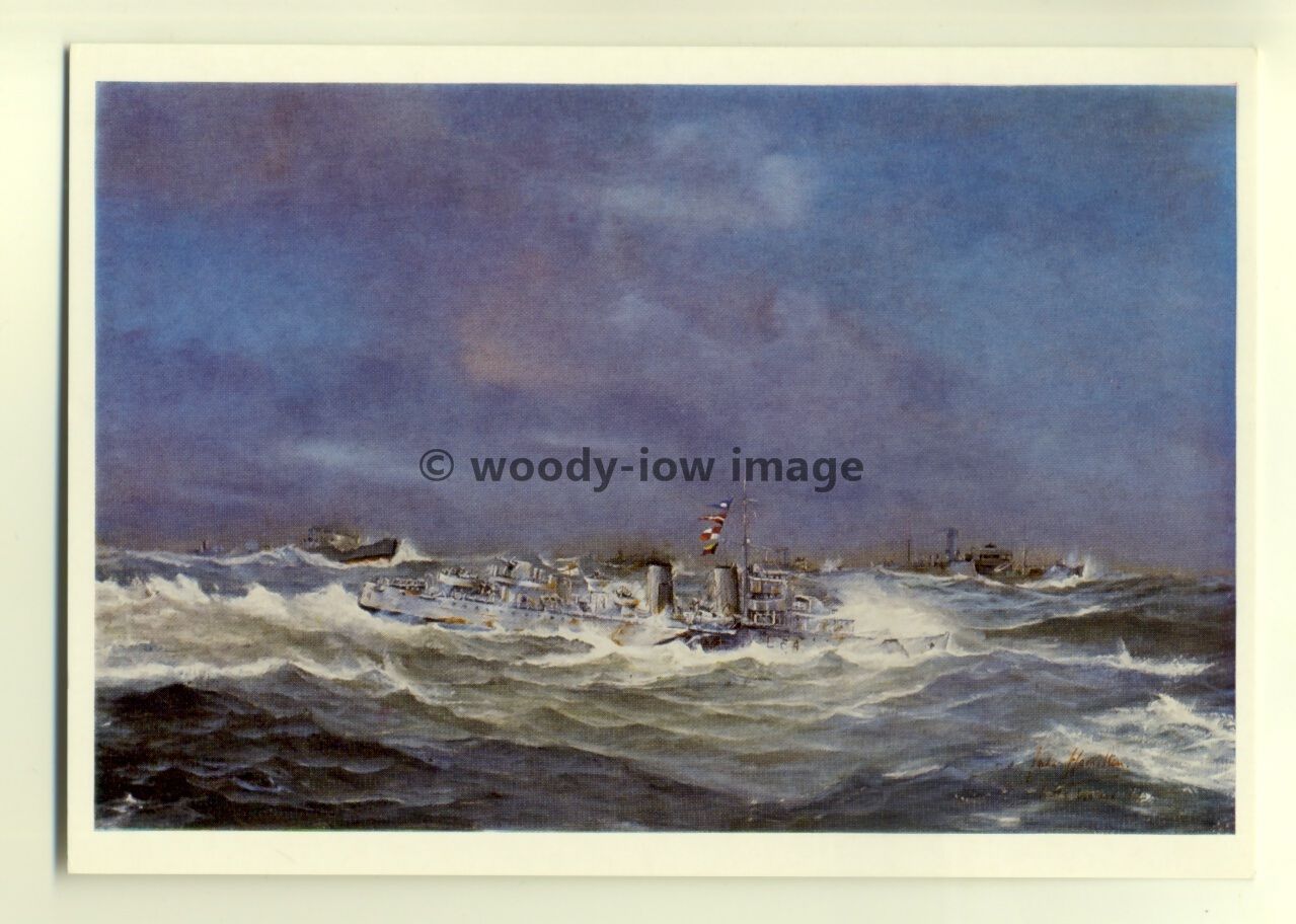 na0308 - Royal Navy Warship - HMS Wallace - postcard / HipPostcard