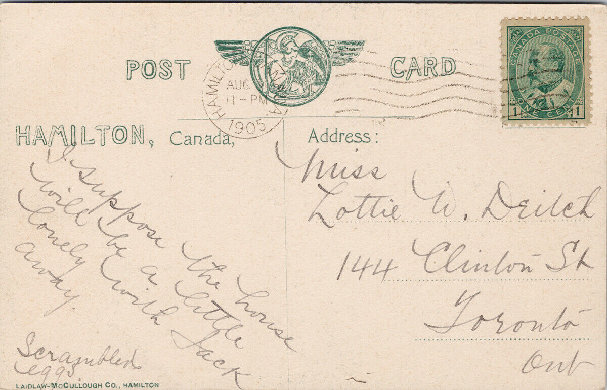 Hamilton Ontario Multiview Grand Trunk Station Post Office c1905 ...