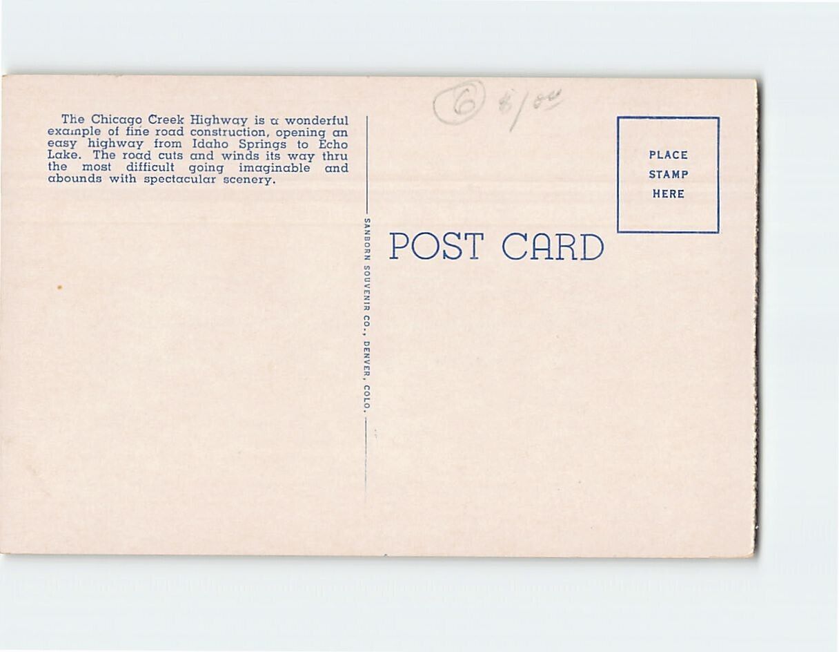 Postcard A Glimpse of the Snow Caps from the Big Rock Cut at Panorama ...