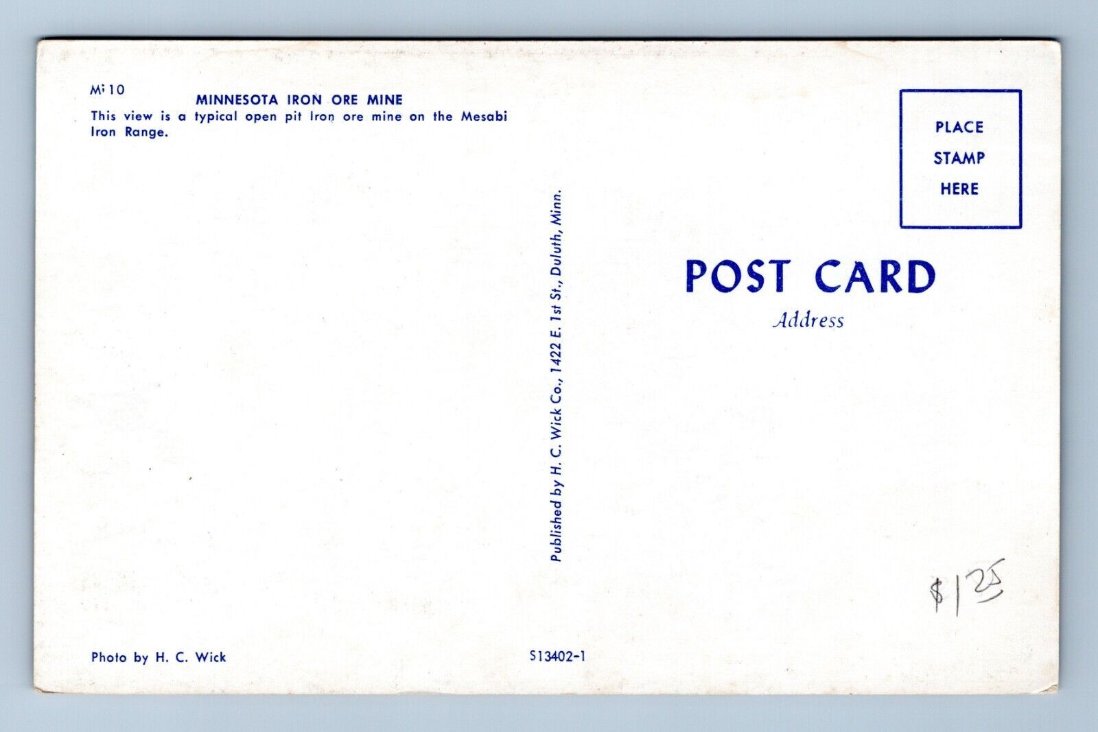 Open Pit Iron Mine Mesabi Iron Range Minnesota UNP Chrome Postcard P3 ...