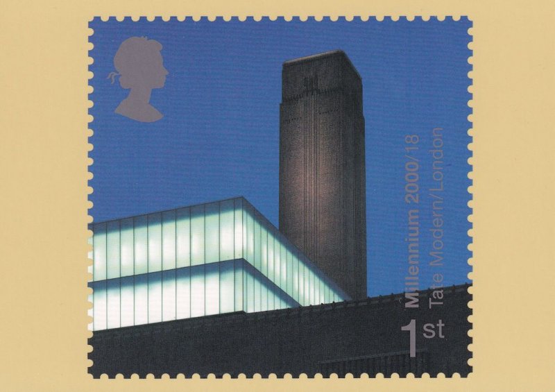 Tate Modern Art Gallery At Night Illuminations Rare Postcard | Topics ...