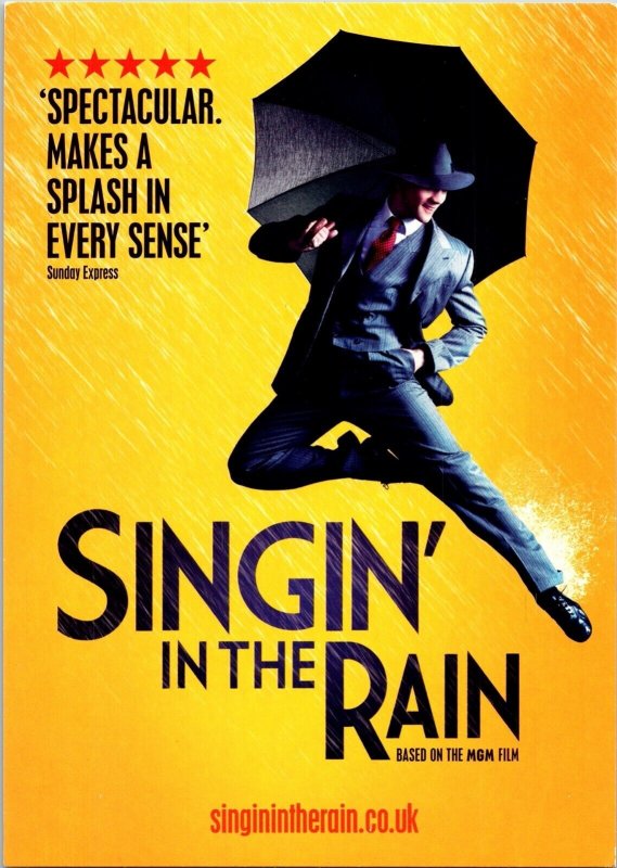Singin In The Rain Movie Entertainment Londons Palace Theatre Chrome ...