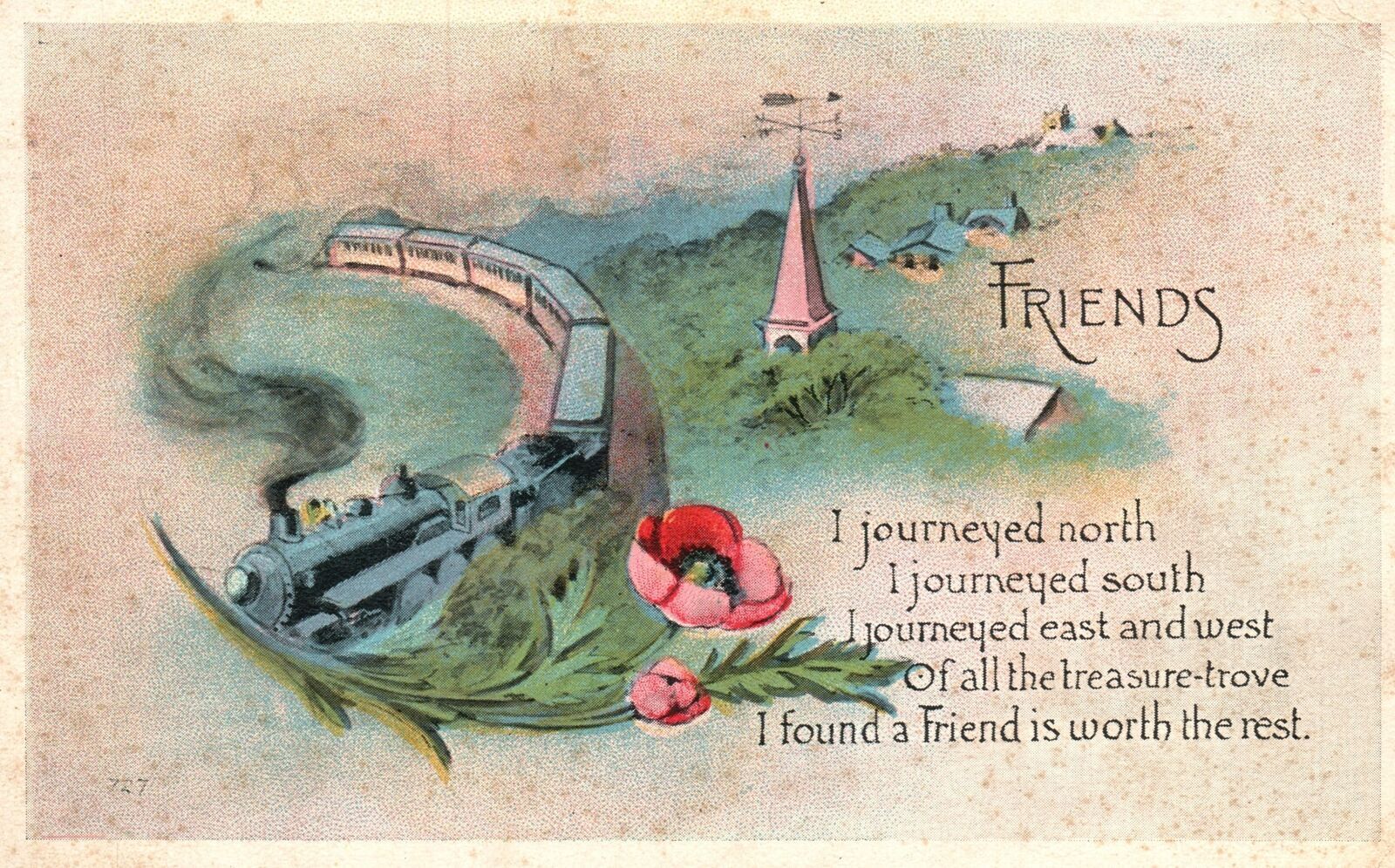 Vintage Postcard 1911 Friends I Found A Friend IS Worth The Rest ...