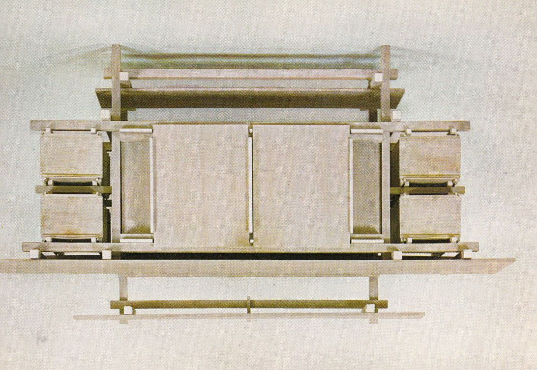 Gerrit Rietveld Wooden Art Buffet Sideboard Stedelijk Museum Amsterdam ...