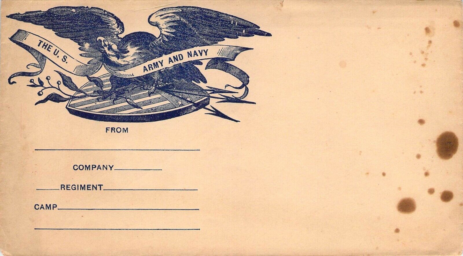 Patriotic Illus. Military #6 Envelope, US Army and Navy, Old Envelope ...