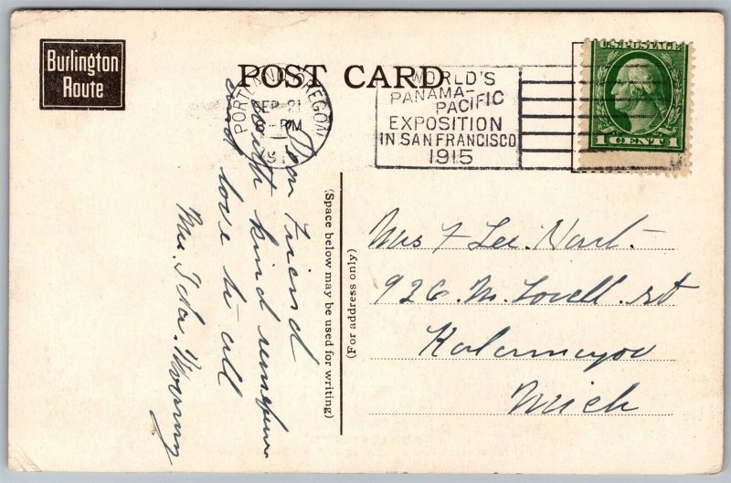 Vtg Three Sisters Burlington Route Mississippi River Scenic Line 1910s