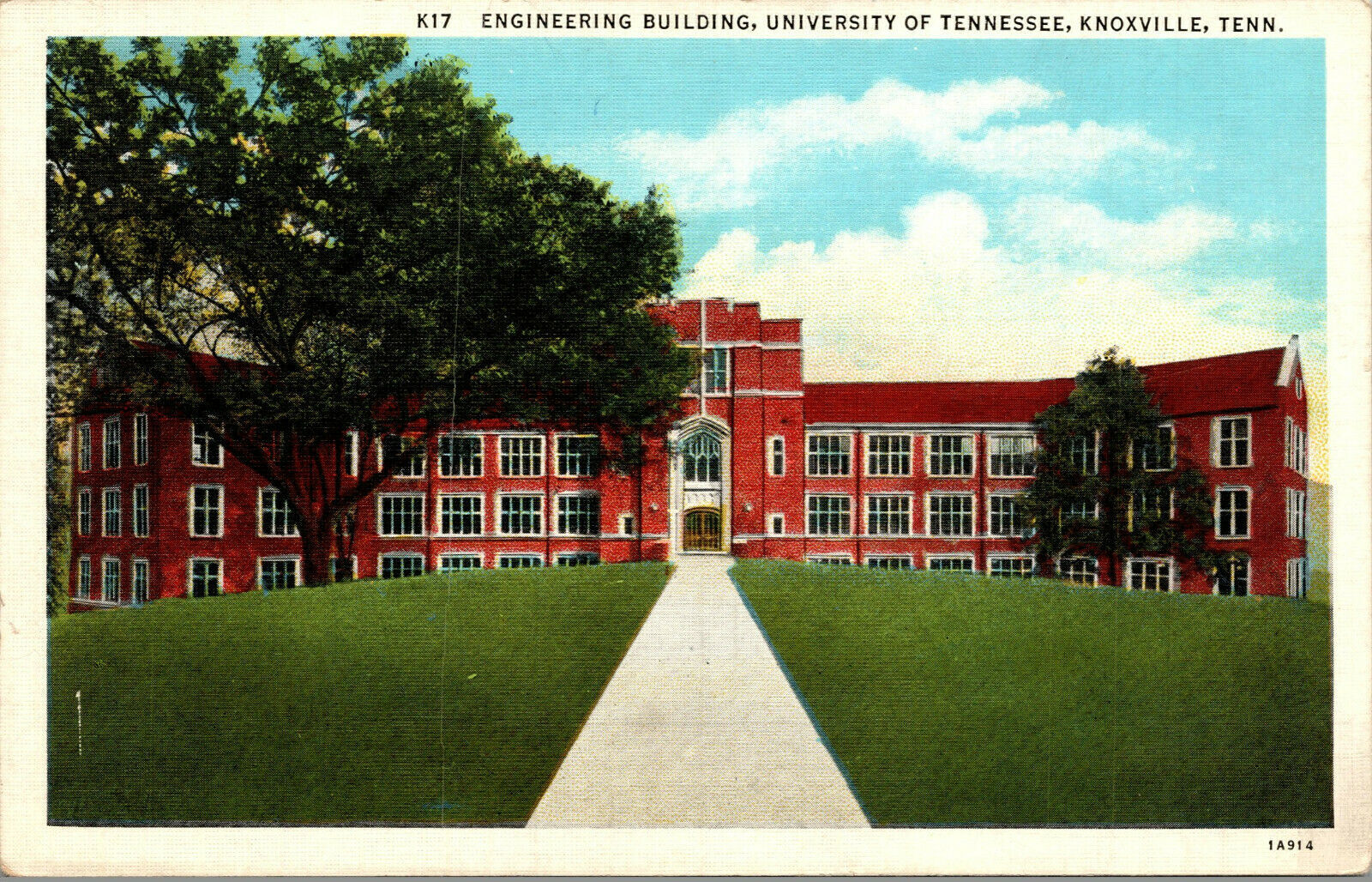 Vtg 1930's Engineering Building University Of Tennessee Knoxville TN ...