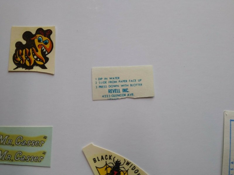 Vintage Model Kit Decals Hot Rods Monster Cars Mr. Gasser Weirdos Revel ...