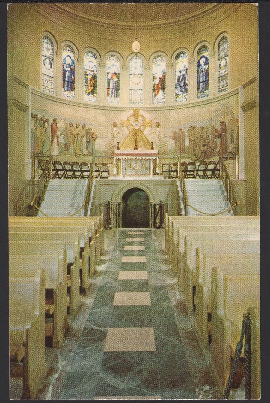 DC WASHINGTON Interior Franciscan Monastery Altar of The Holy Spirit ...