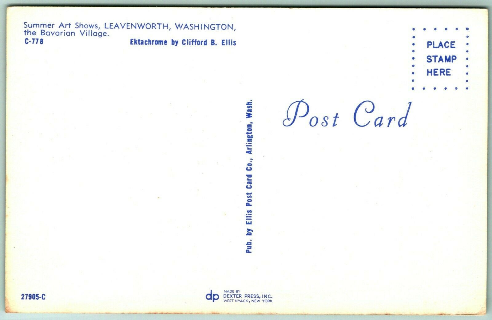 Summer Art Shows Leavenworth Washington WA UNP Dexter Press Chrome ...