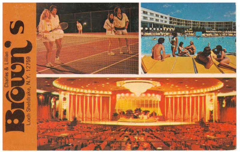 LOCH SHELDRAKE, NEW YORK - BROWNS HOTEL A FAVORITE RESORT HOTEL ...