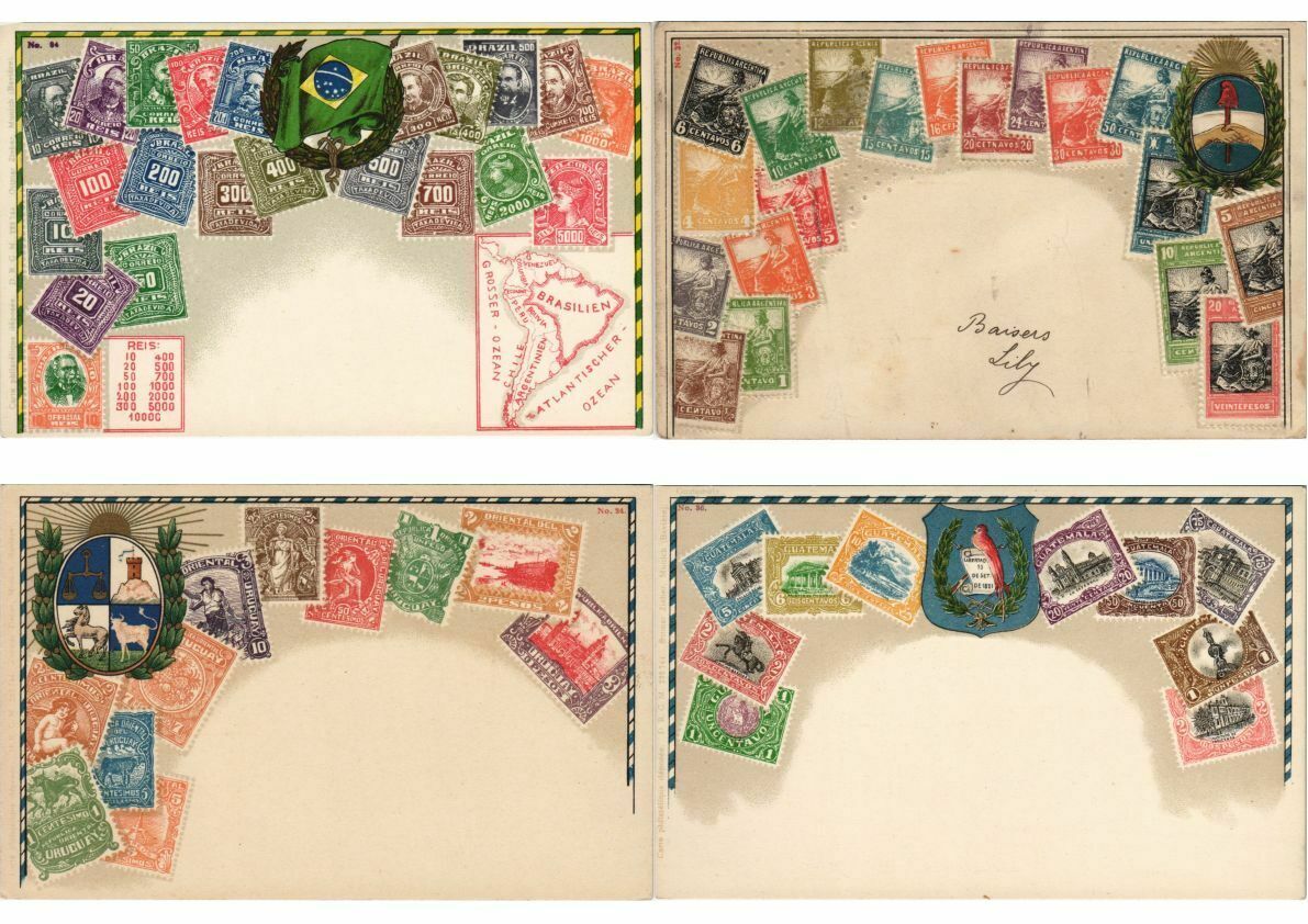 South America Stamps Ottmar Zieher 16 CPA (L3338) | Latin & South ...