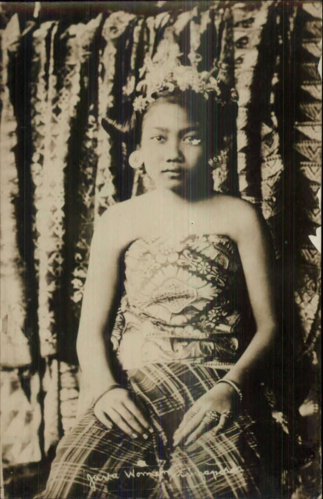 Java Woman Singapore c1920 Real Photo Postcard | Asia & Middle East ...